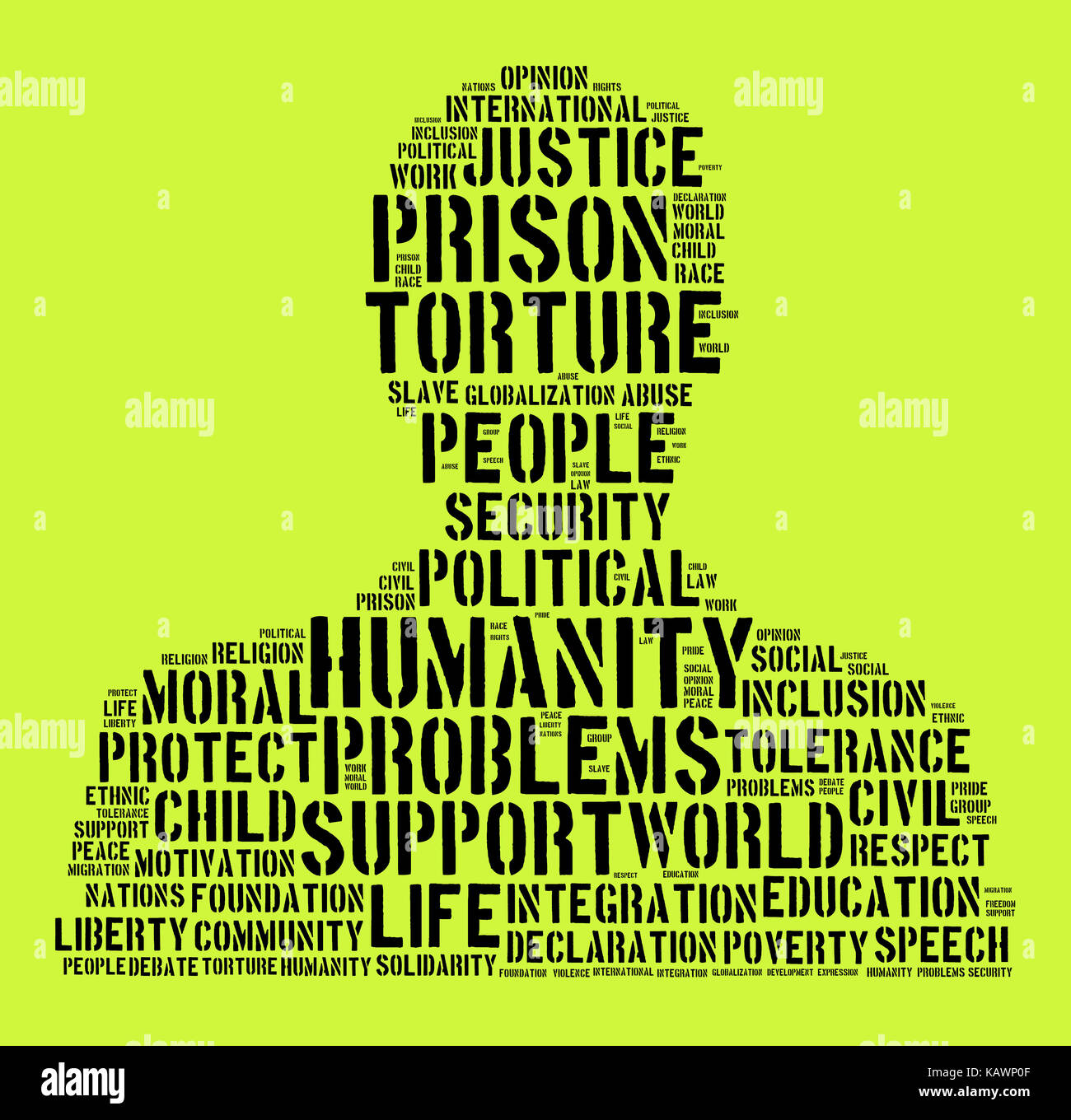 Humanity word cloud concept over white background Stock Photo - Alamy