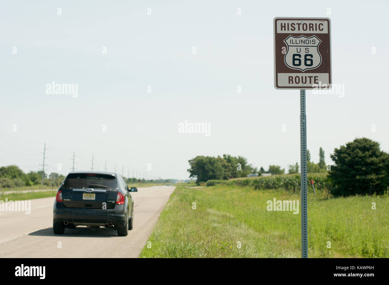 Route 66 in Illinois, USA Stock Photo - Alamy
