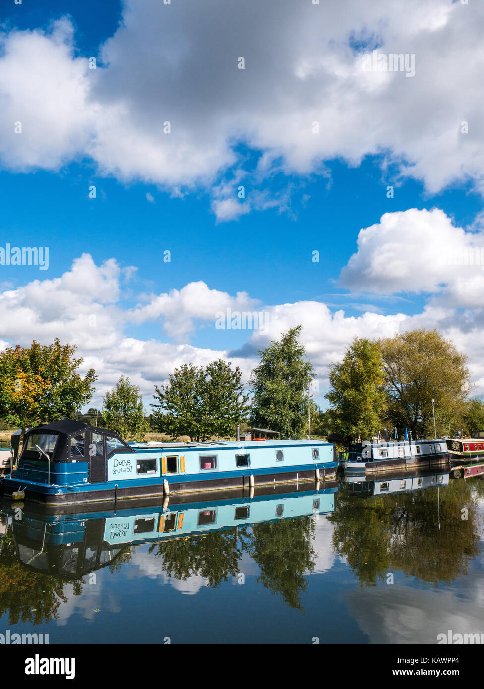 Narrow Boats River Kennet ,nr Southcote Weir, Reading, Berkshire ...