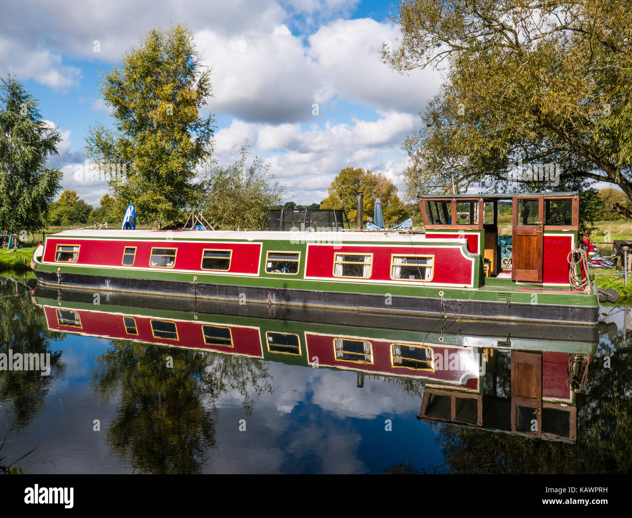 Narrow Boats River Kennet ,nr Southcote Weir, Reading, Berkshire ...