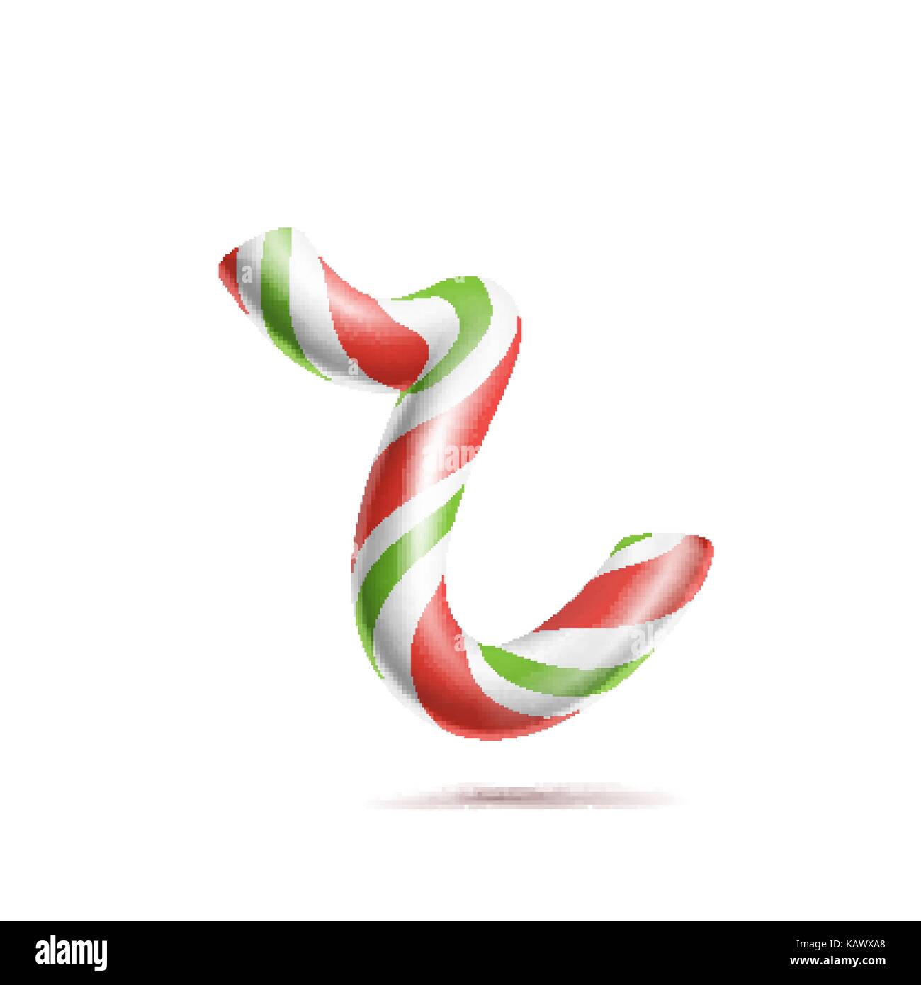 Christmas candy cane 3d font hi-res stock photography and images - Alamy