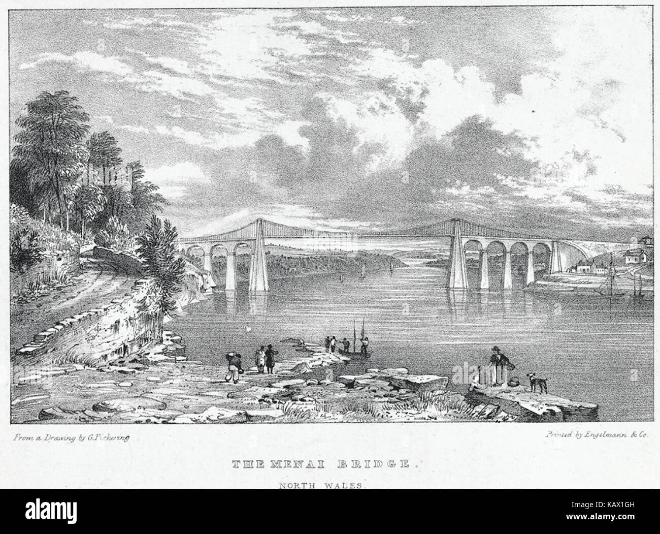 The Menai Bridge, north Wales Stock Photo - Alamy