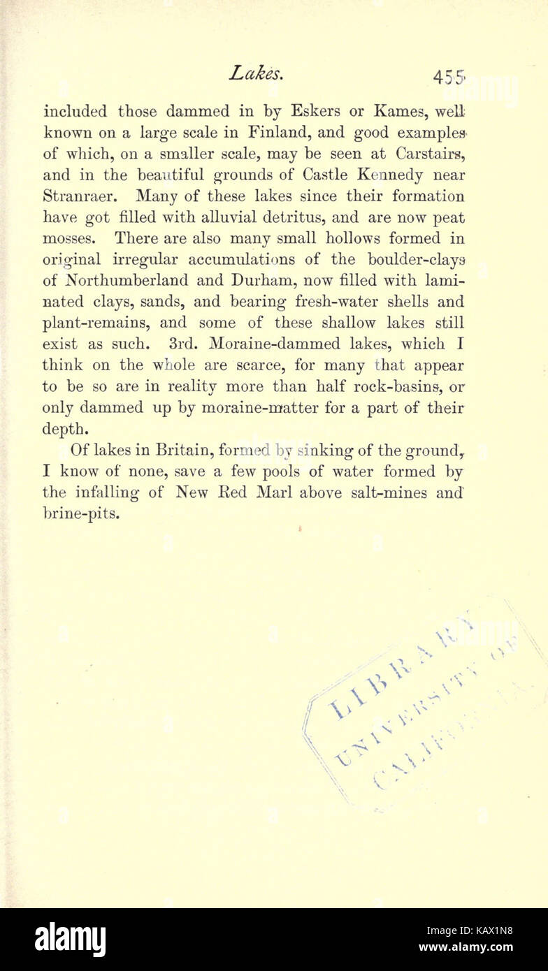 This page from 'The Physical Geology and Geography of Great Britain ...