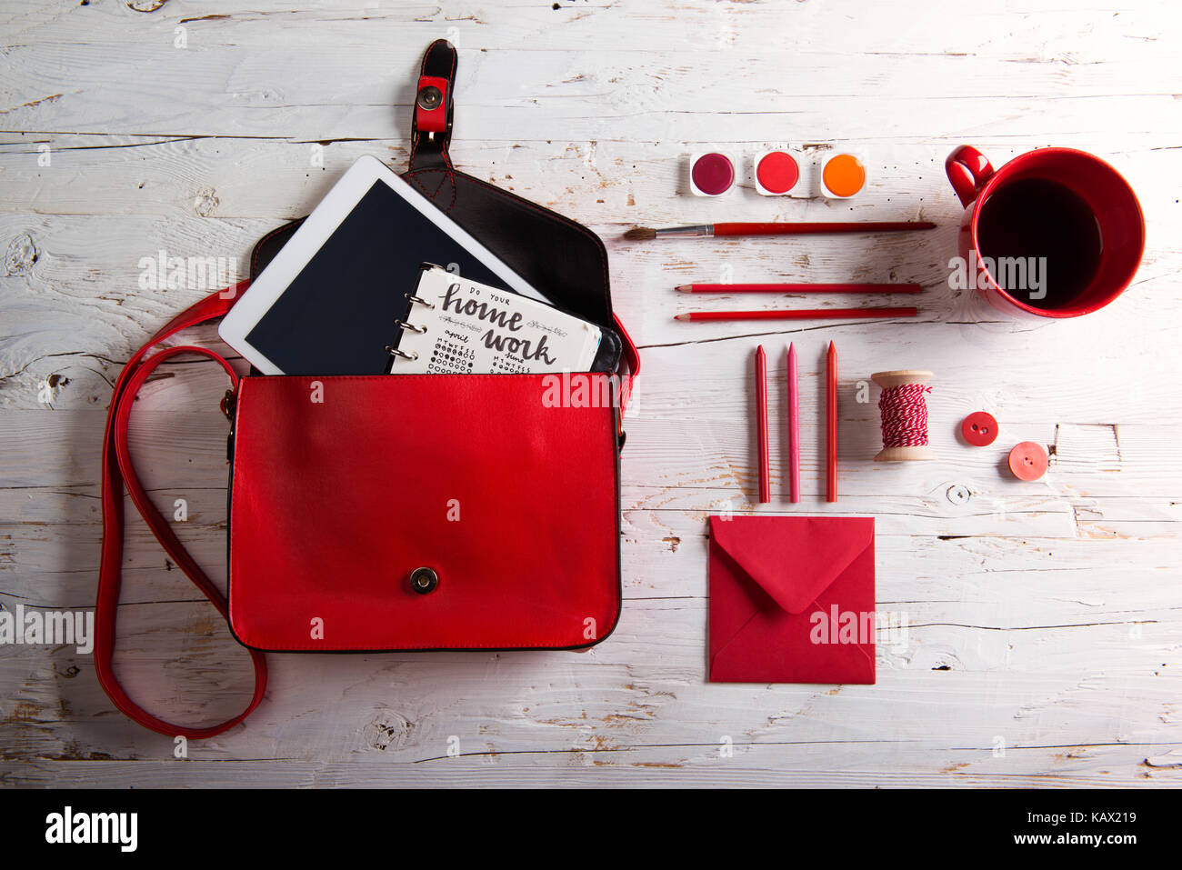 Back to school composition Stock Photo - Alamy