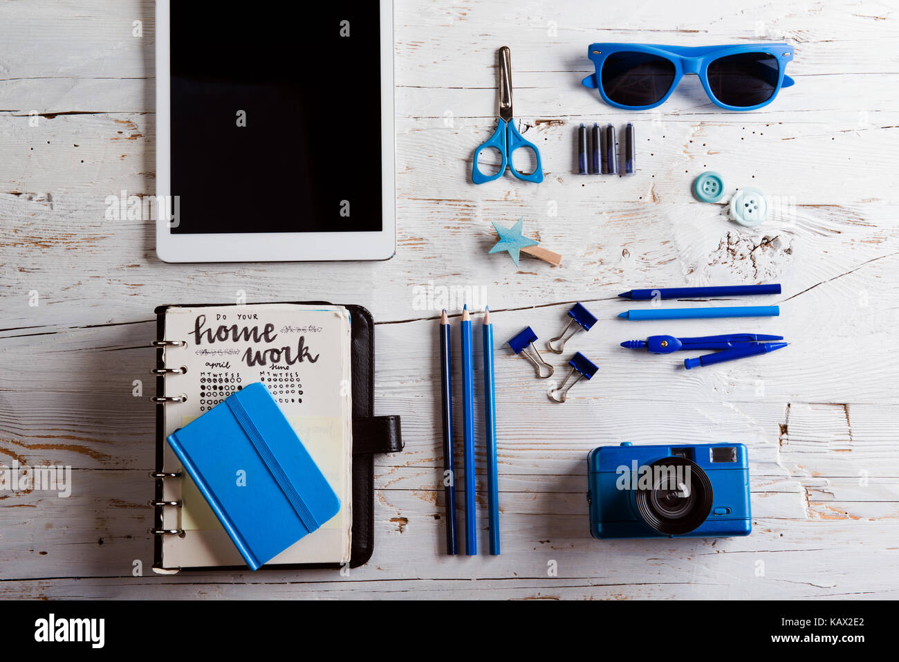 Back to school composition Stock Photo - Alamy