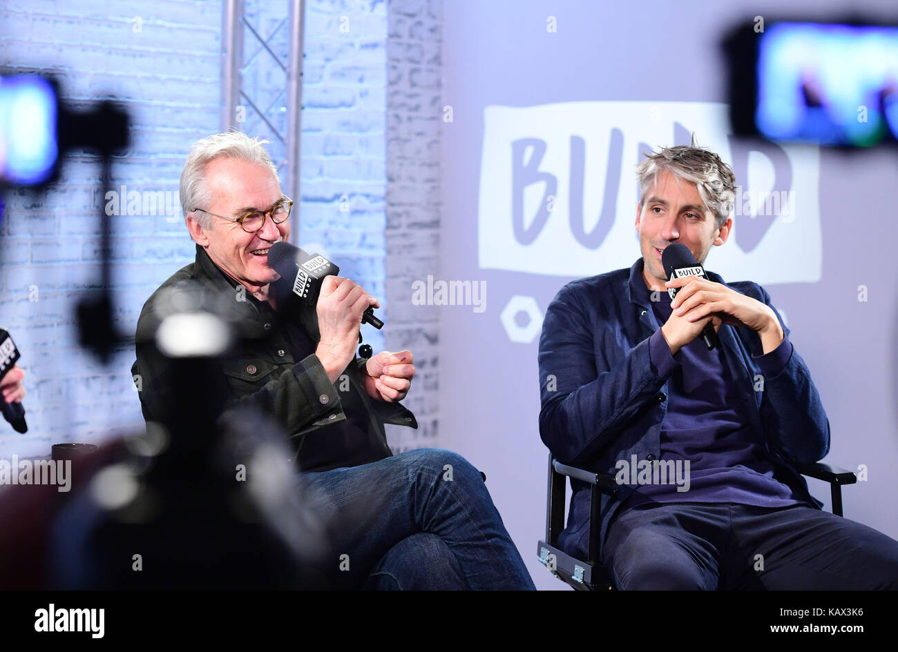 Larry Lamb and his son George at BUILD where the father and son duo ...