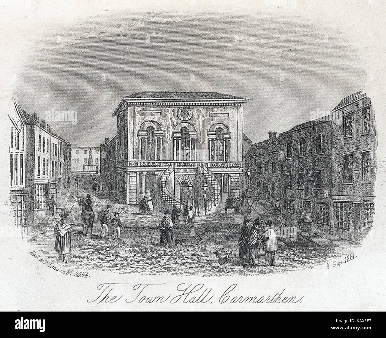 Carmarthen map hi-res stock photography and images - Alamy