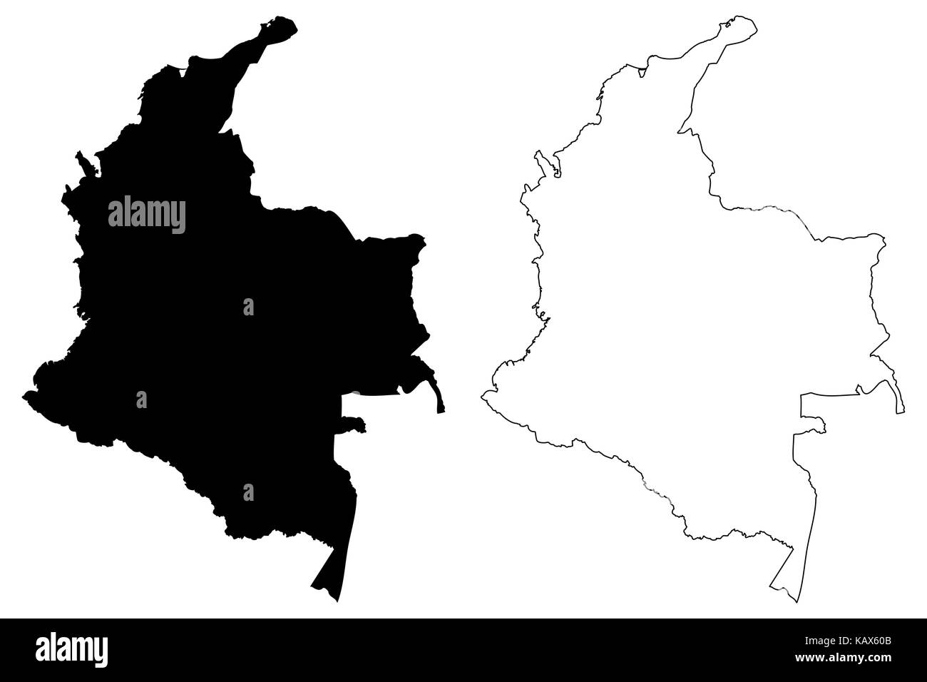 Colombia map vector illustration, scribble sketch Colombia Stock Vector ...