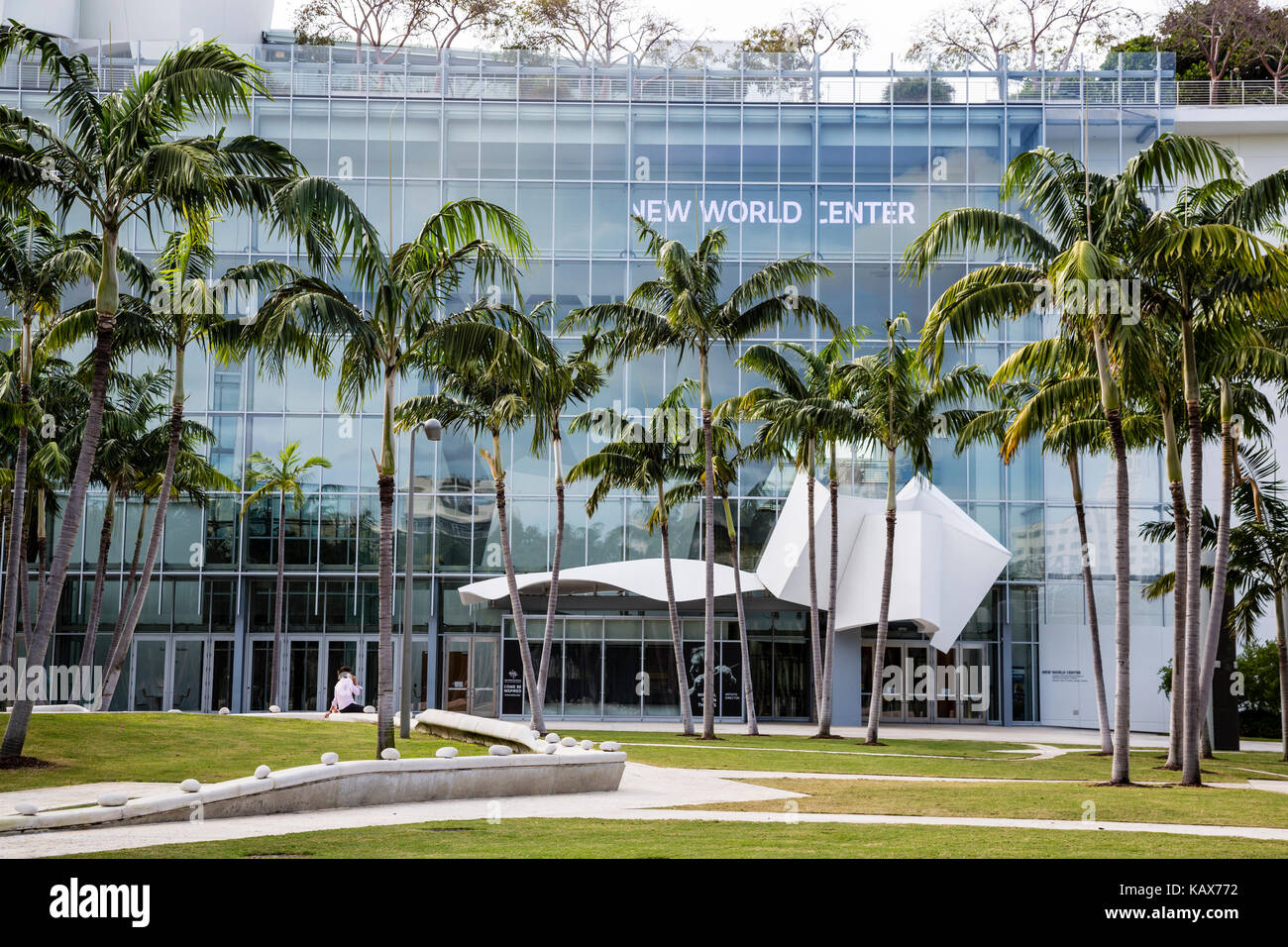 Miami Beach, Florida. New World Center, South Beach Stock Photo - Alamy