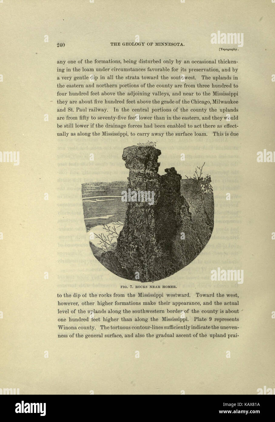 The geology of Minnesota (Page 240) BHL19709410 Stock Photo - Alamy