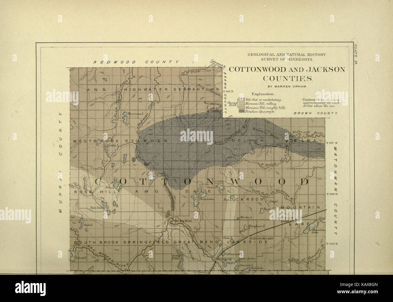 The geology of Minnesota BHL19709680 Stock Photo - Alamy