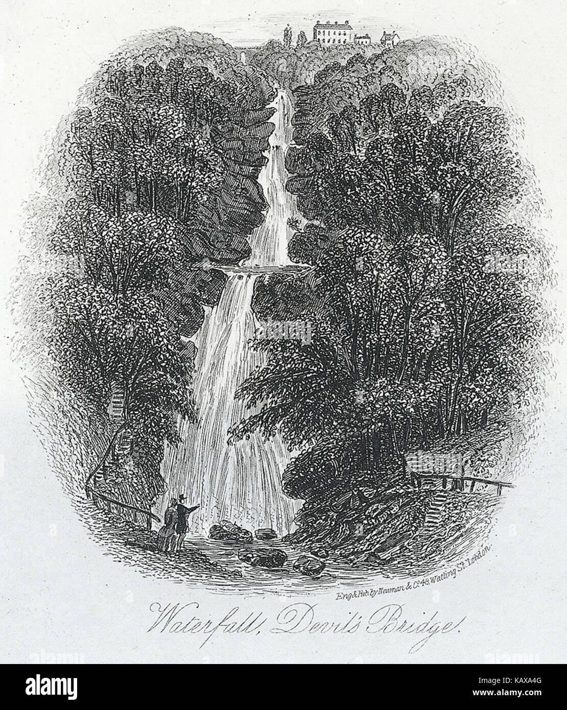 Waterfall, Devil's Bridge Stock Photo - Alamy