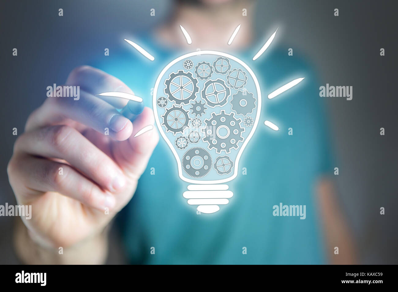 Concept view of setting a technology interface with cogwheel - Gear ...