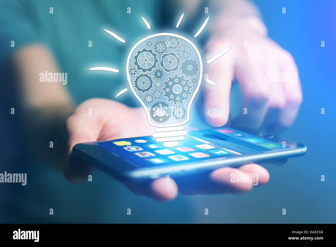 Concept view of setting a technology interface with cogwheel - Gear ...