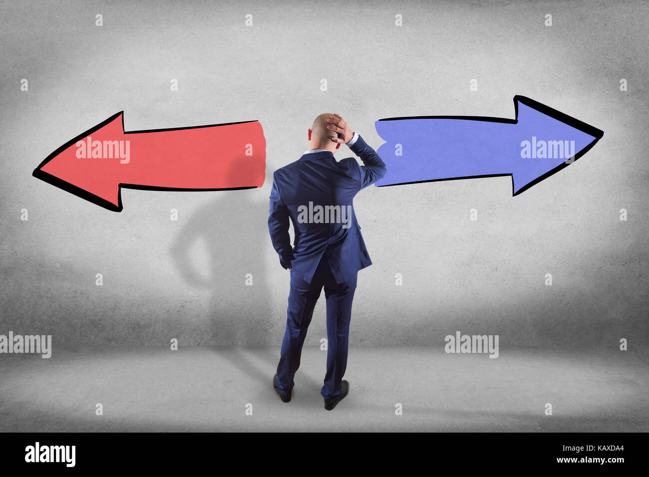 View of a Choosing the good direction - daily life concept Stock Photo ...