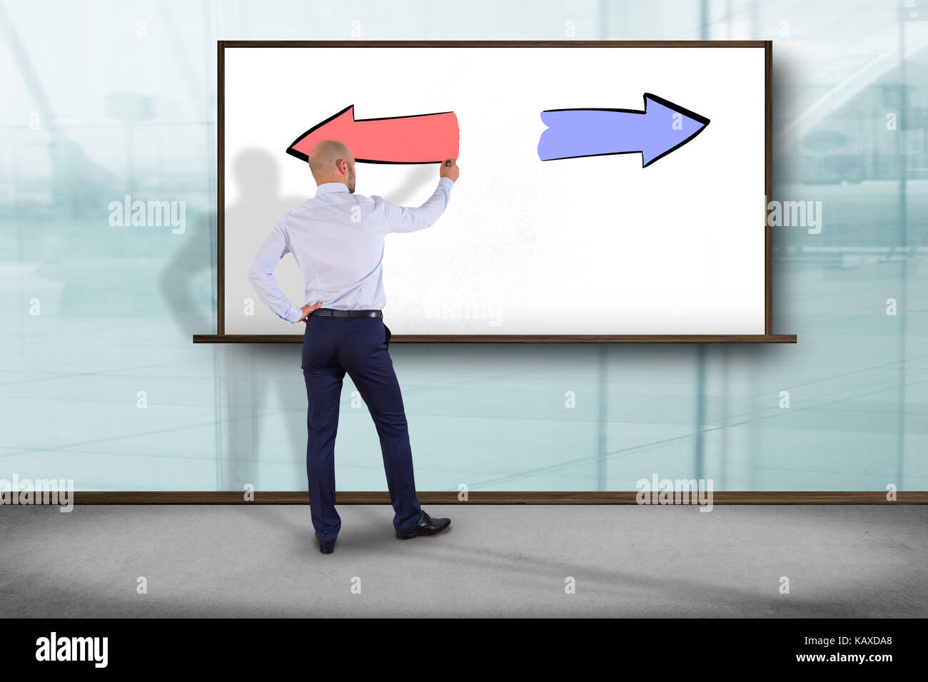 View of a Choosing the good direction - daily life concept Stock Photo ...