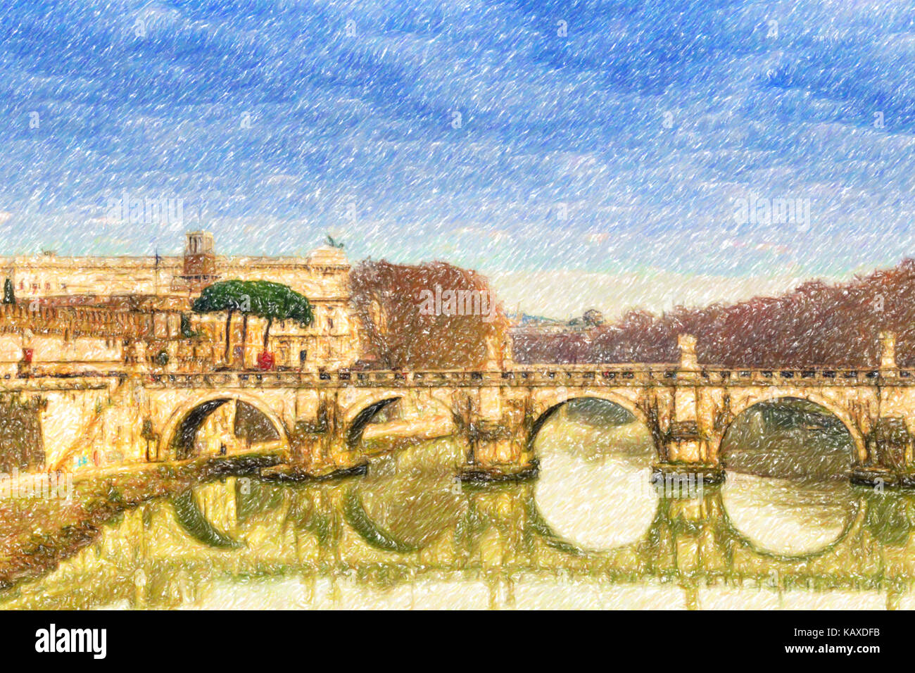 Ancient roman road drawing hi-res stock photography and images - Alamy