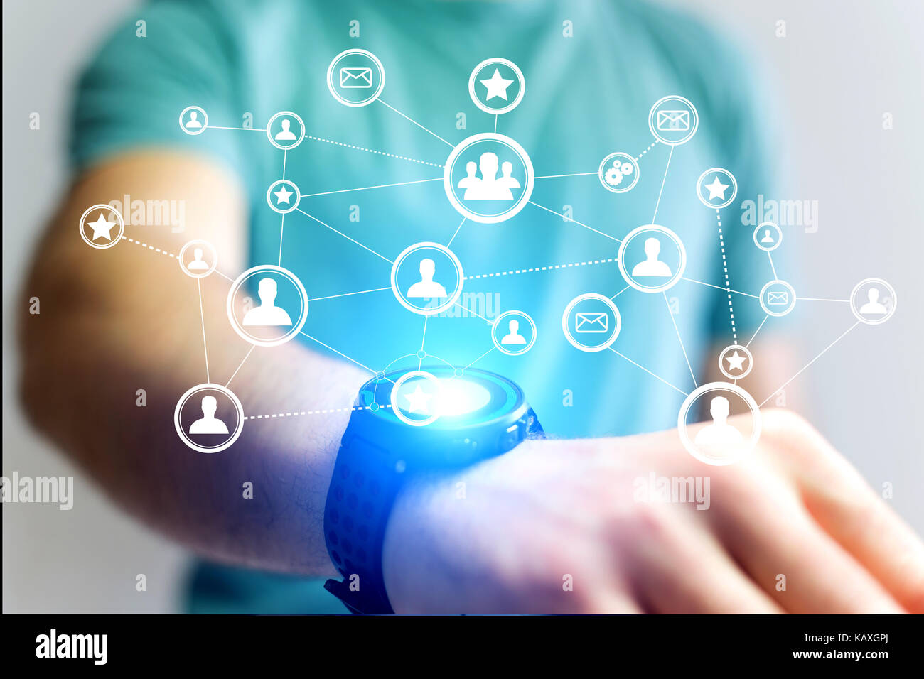 Concept view of business international network interface - Technology ...