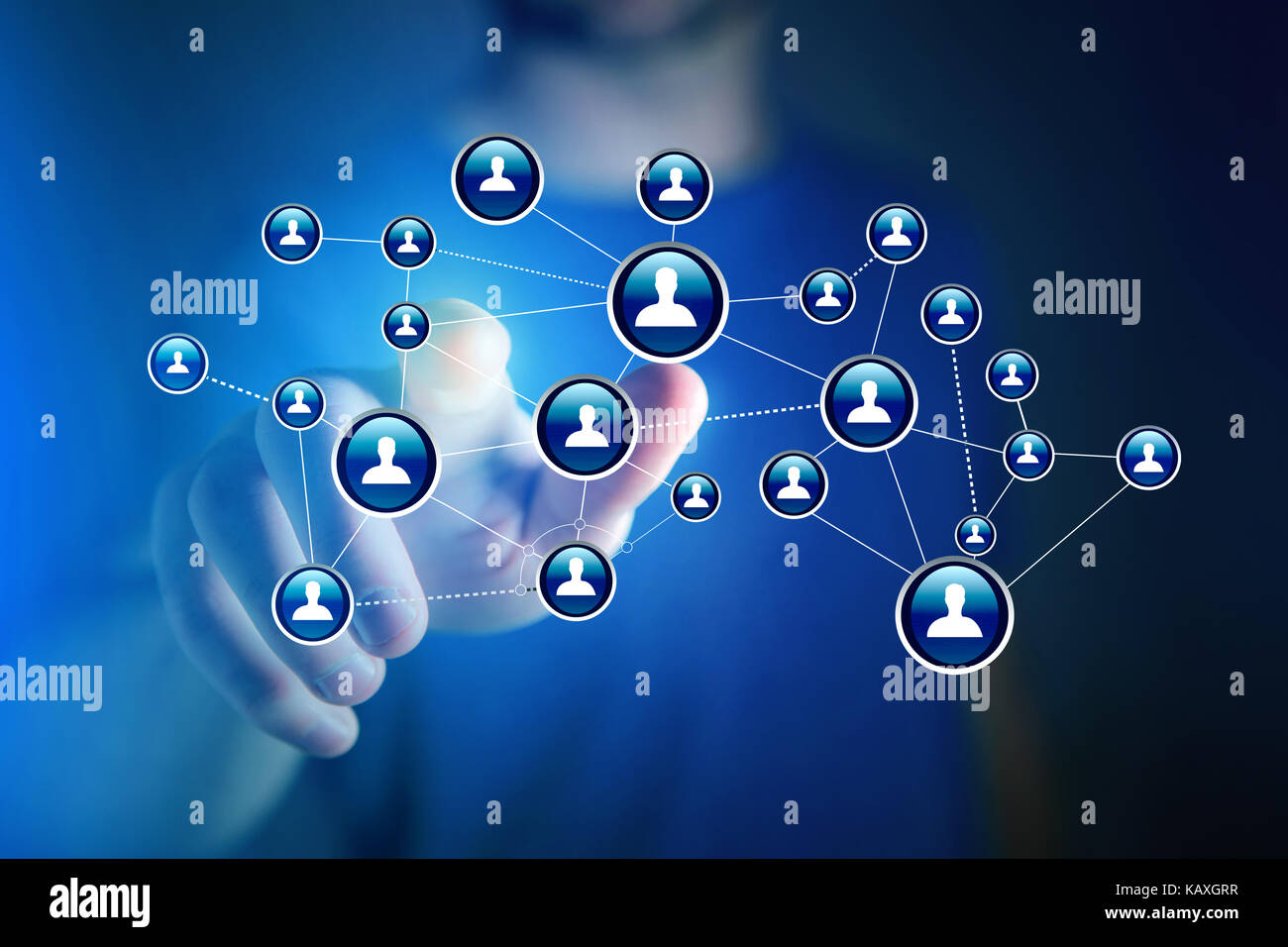 Concept view of business international network interface - Technology ...