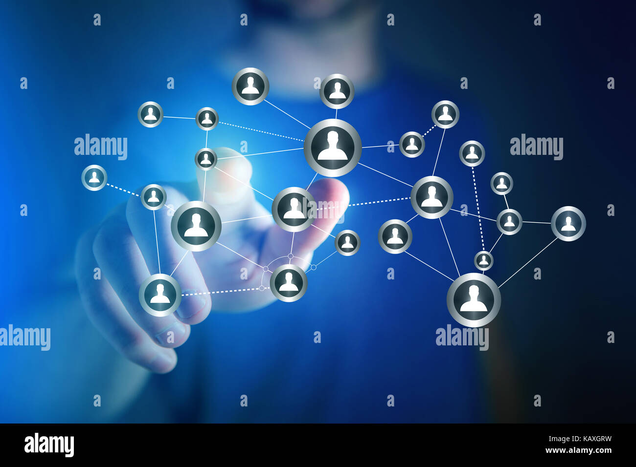 Concept view of business international network interface - Technology ...