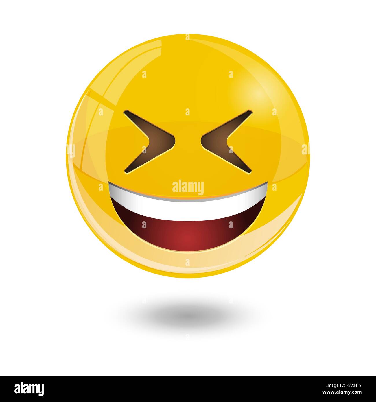 Yellow smiley emoticons, emoji, vector illustration Stock Vector Image ...