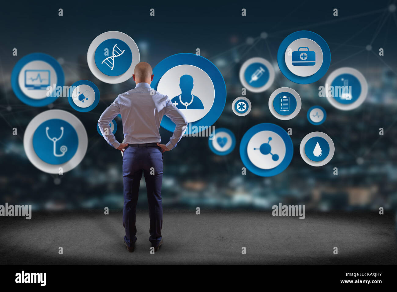 View of a Medecine and general healthcare icon displayed on a ...