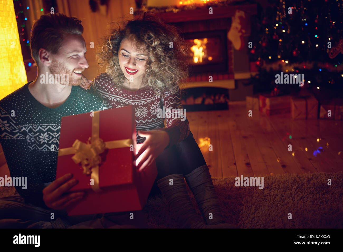 Magically surprise in box Stock Photo - Alamy