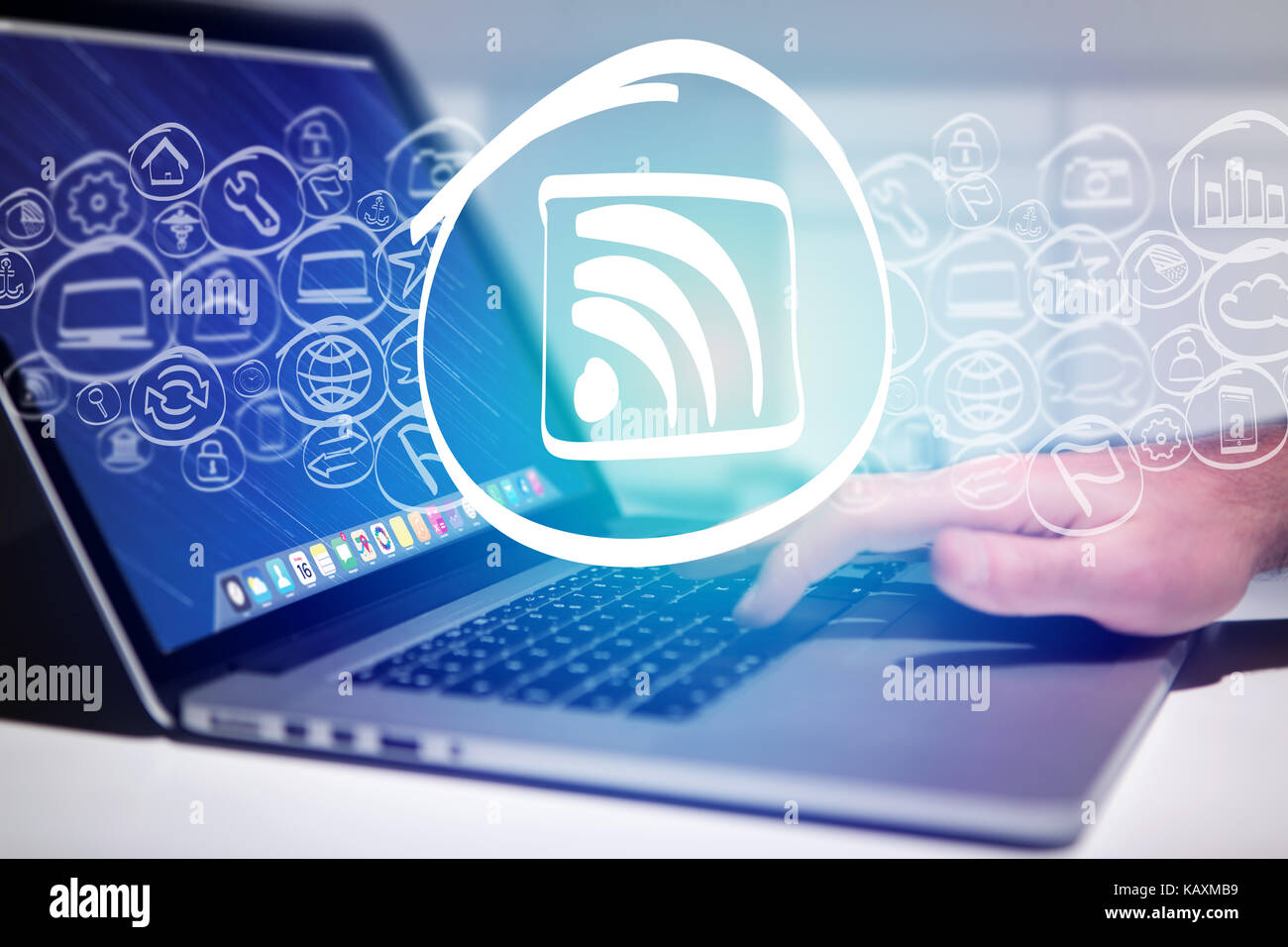 Laptop interface hi-res stock photography and images - Alamy