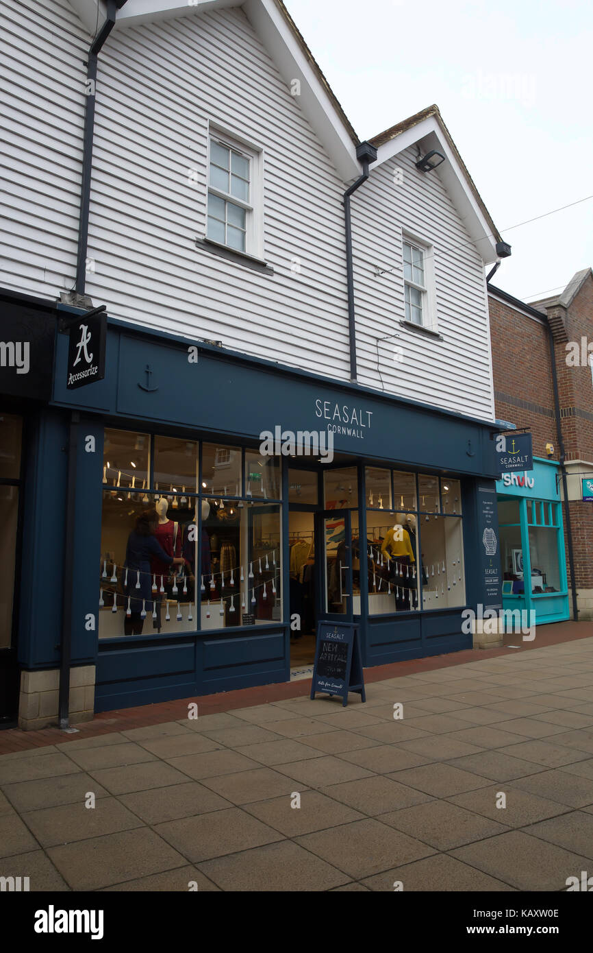 Seasalt from Cornwall store in Sevenoaks Kent Stock Photo - Alamy