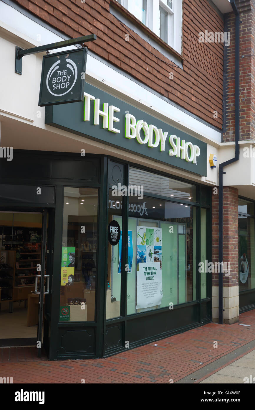 The Body Shop in Sevenoaks Kent Stock Photo - Alamy