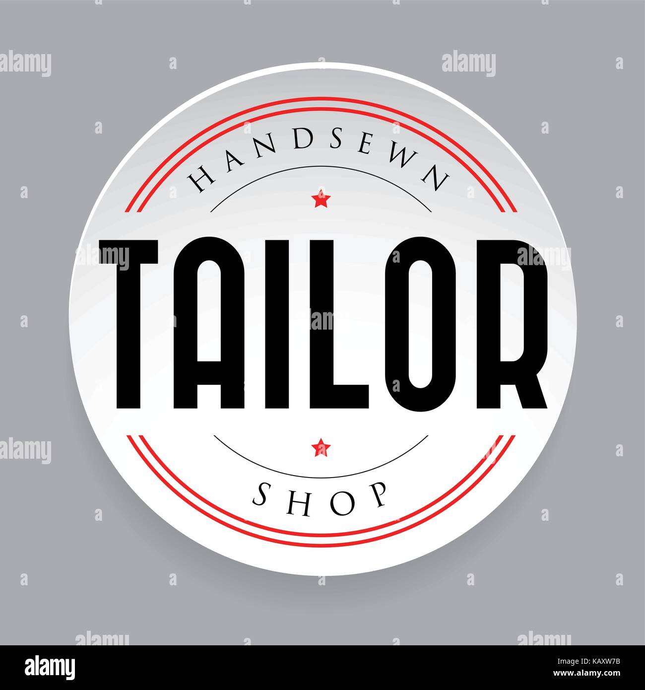 Tailor vintage sign sticker vector Stock Vector Image & Art - Alamy