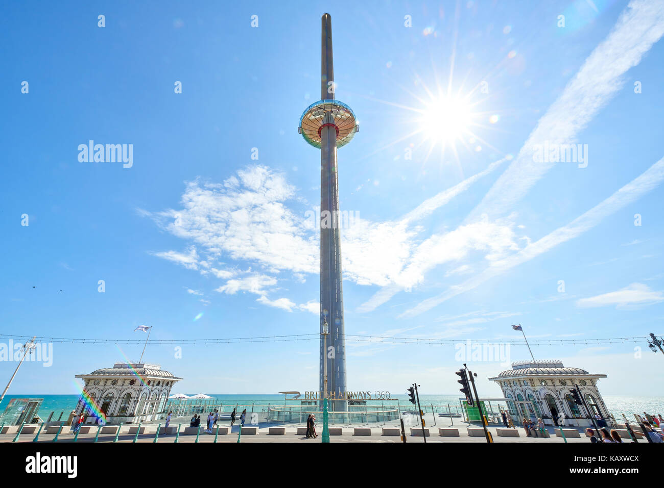Facade of British Airways' i360 viewing tower in Brighton Stock Photo ...