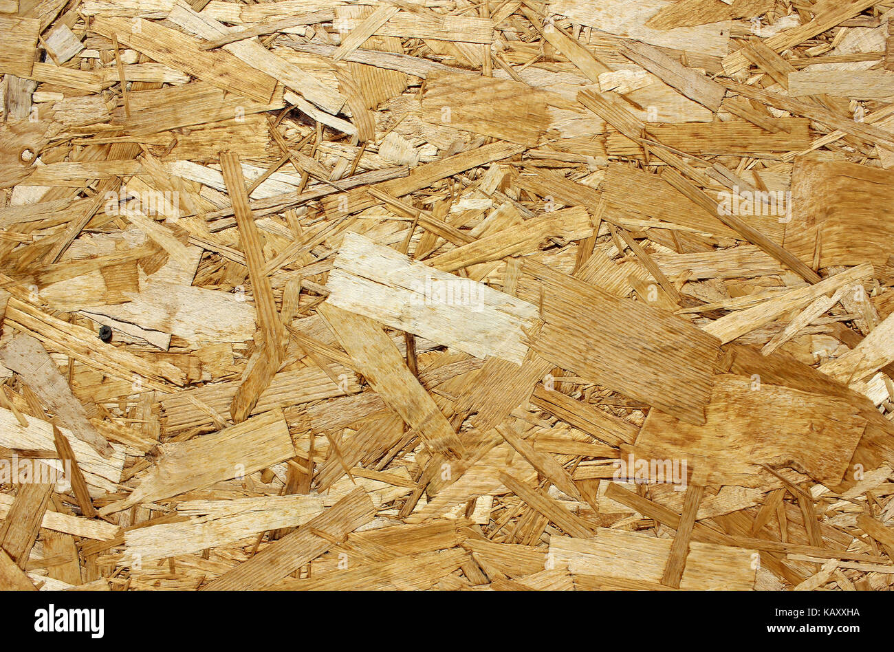 Surface of the pressed wood-shaving plate made of the remains of ...