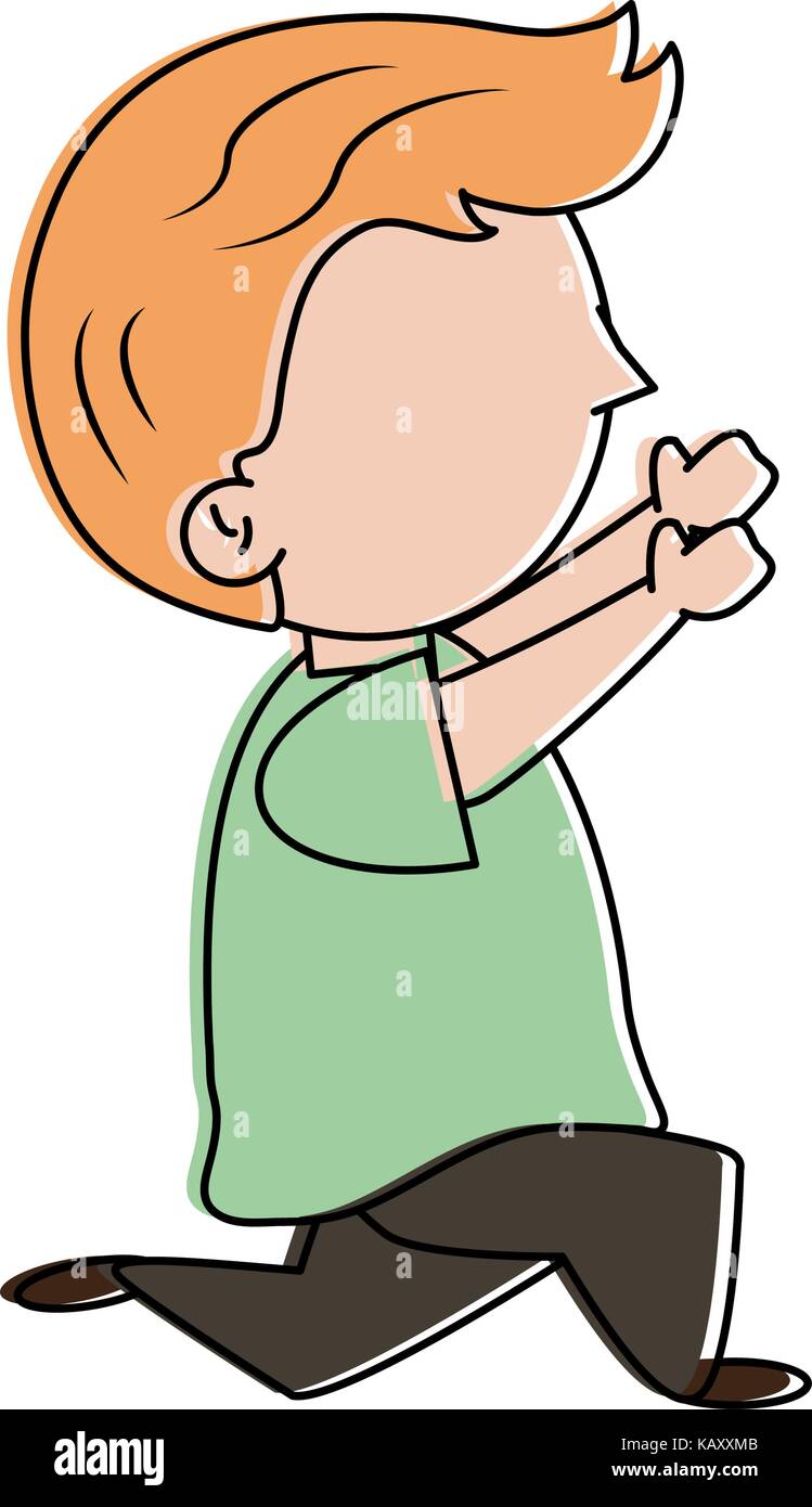 Kneeling Stock Vector Images - Alamy