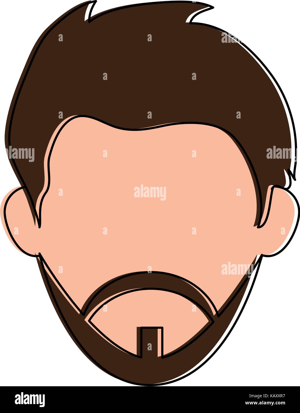 bearded man avatar head icon image Stock Vector Image & Art - Alamy