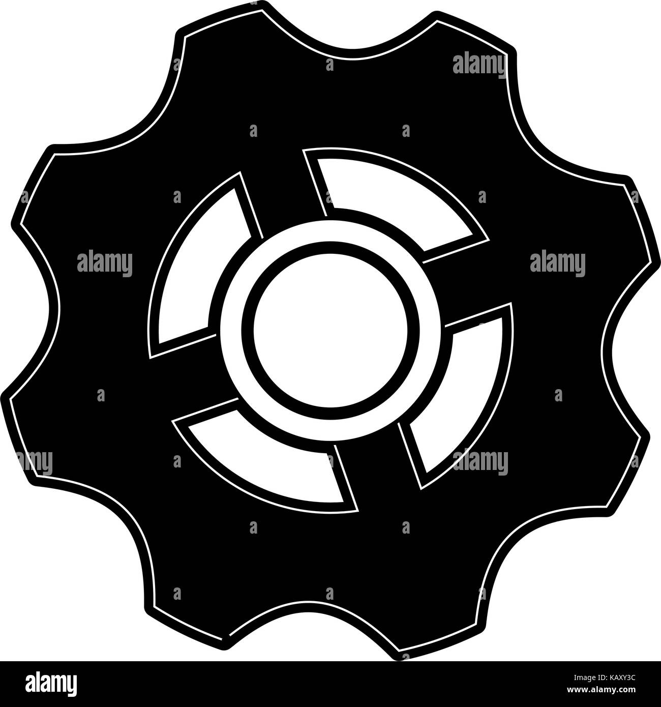 single gear icon image Stock Vector Image & Art - Alamy