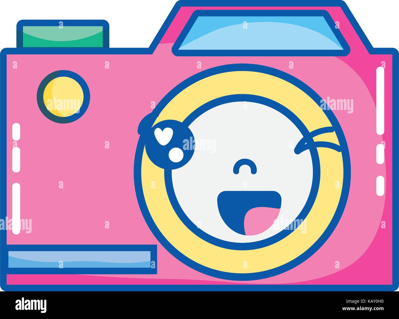 kawaii cute funny digital camera Stock Vector Image & Art - Alamy