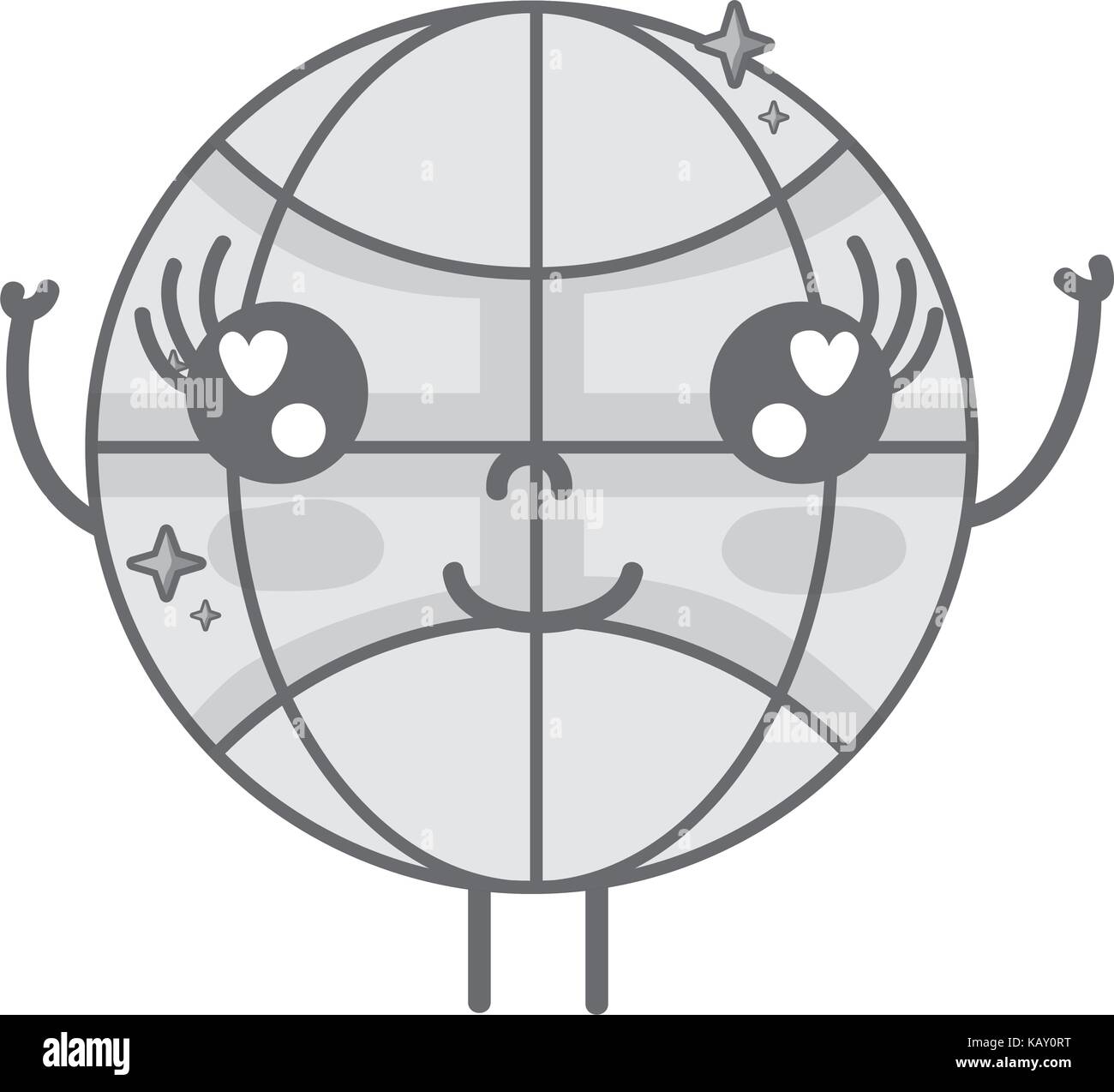 grayscale kawaii cute happy global connect Stock Vector Image & Art - Alamy
