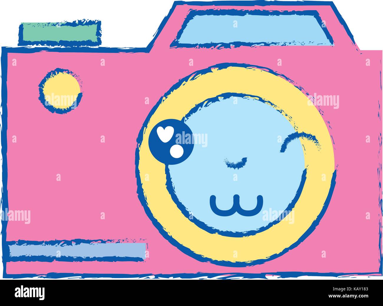 kawaii cute funny digital camera Stock Vector Image & Art - Alamy