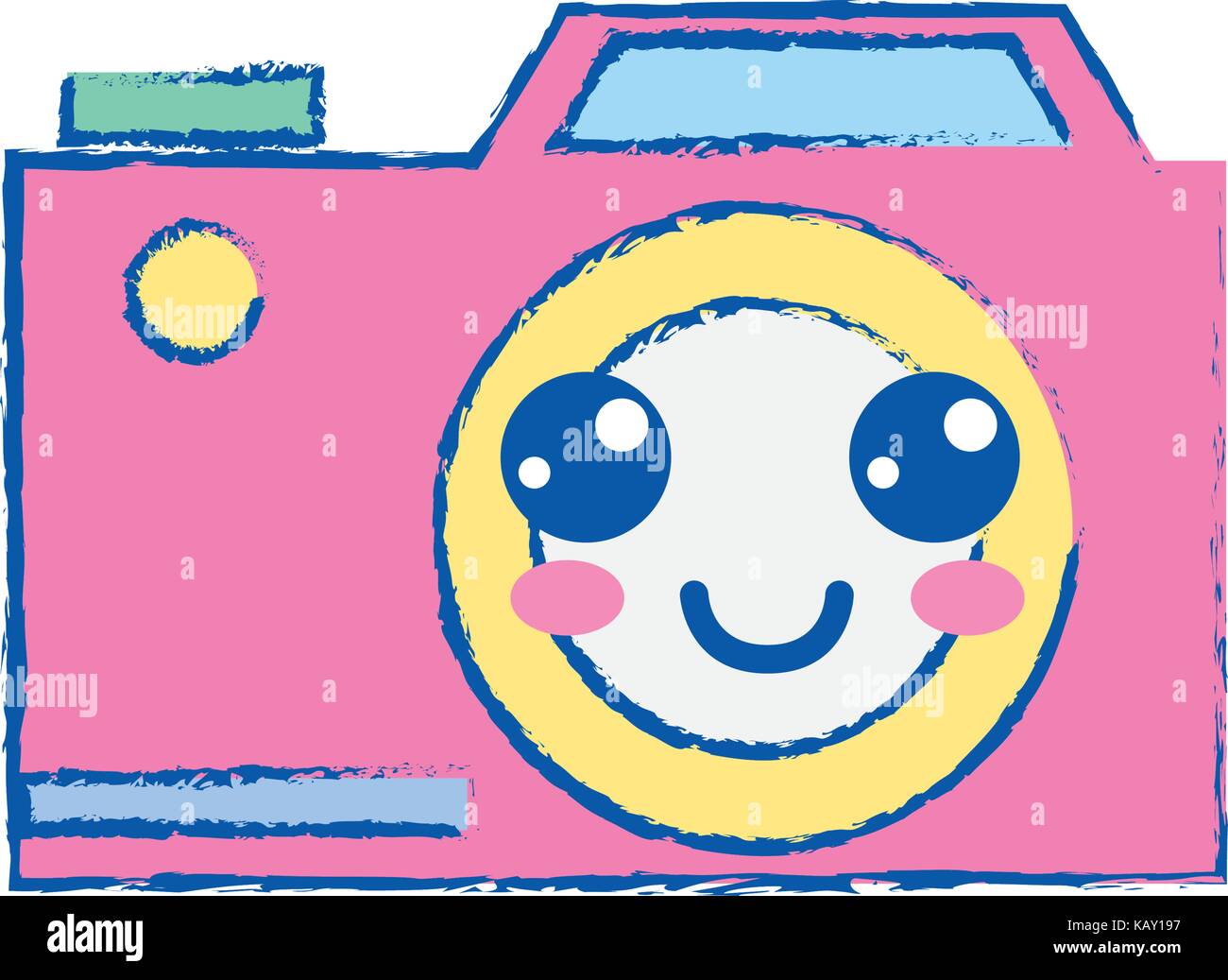 kawaii cute happy digital camera Stock Vector Image & Art - Alamy