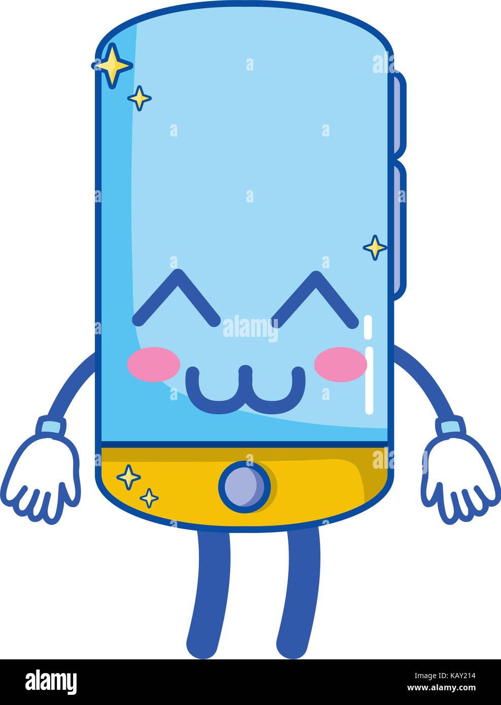 kawaii cute happy smartphone technology Stock Vector Image & Art - Alamy