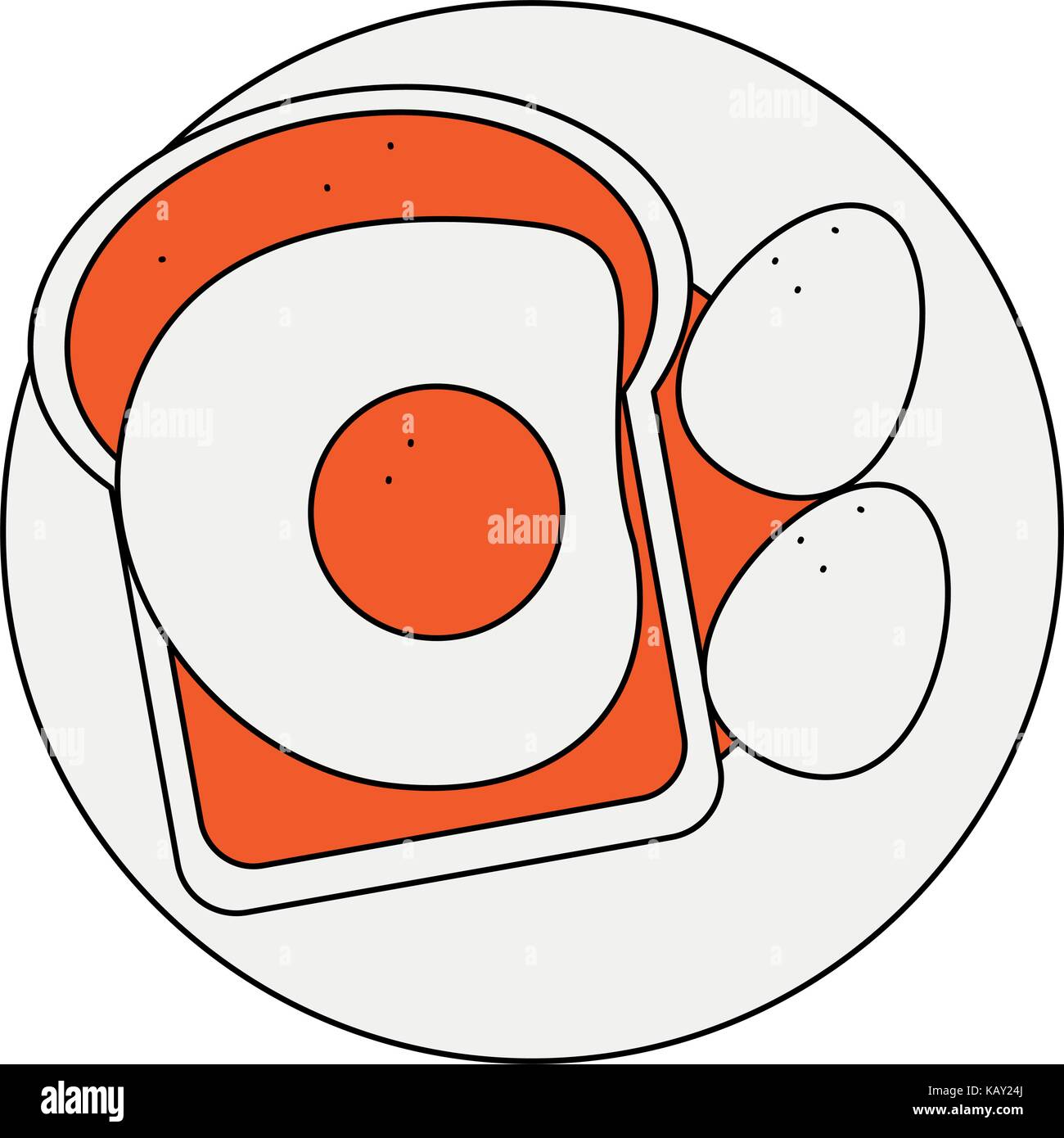 Delicious american breakfast Stock Vector Image & Art - Alamy