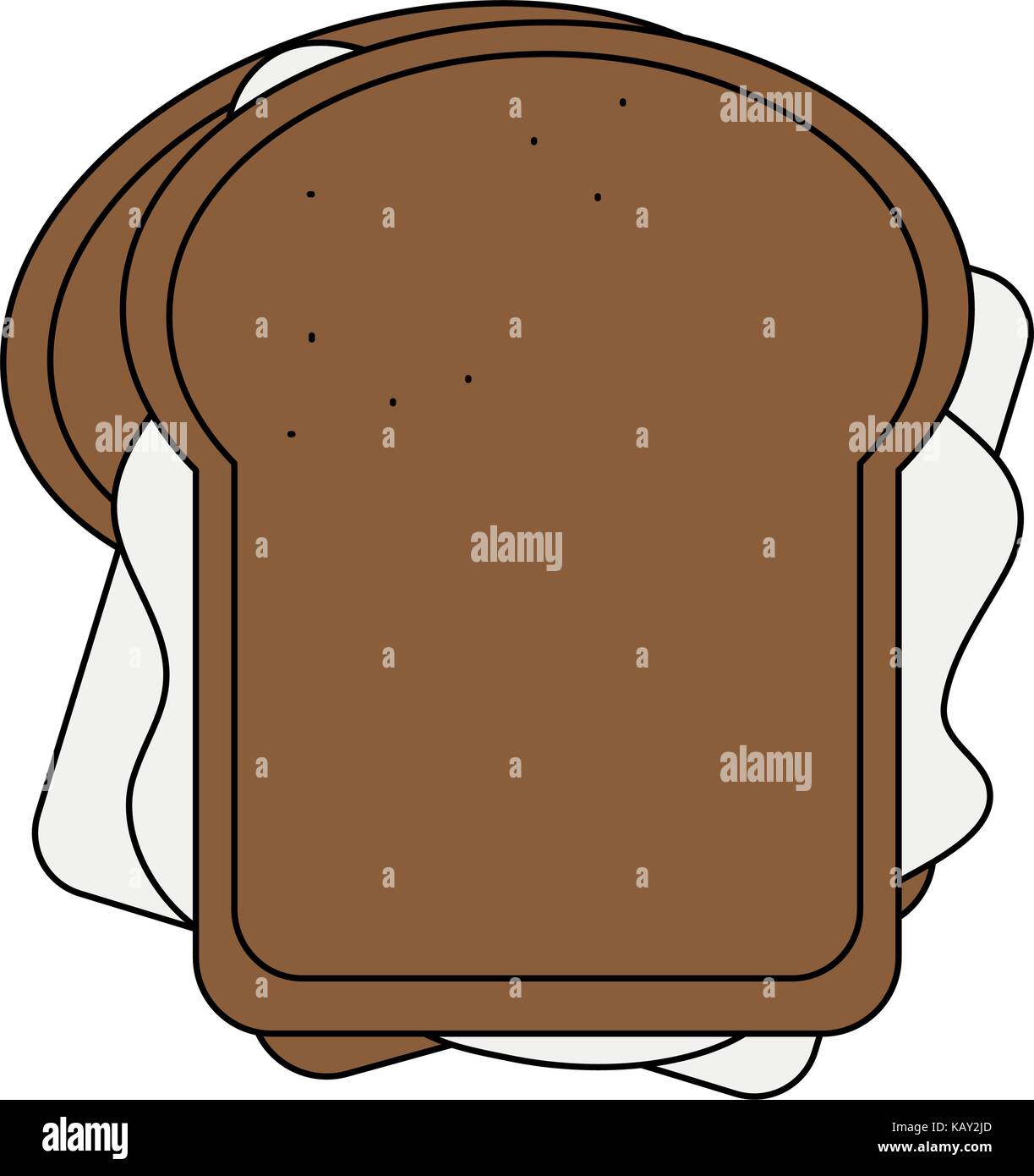 Delicious sandwich breakfast Stock Vector Image & Art - Alamy