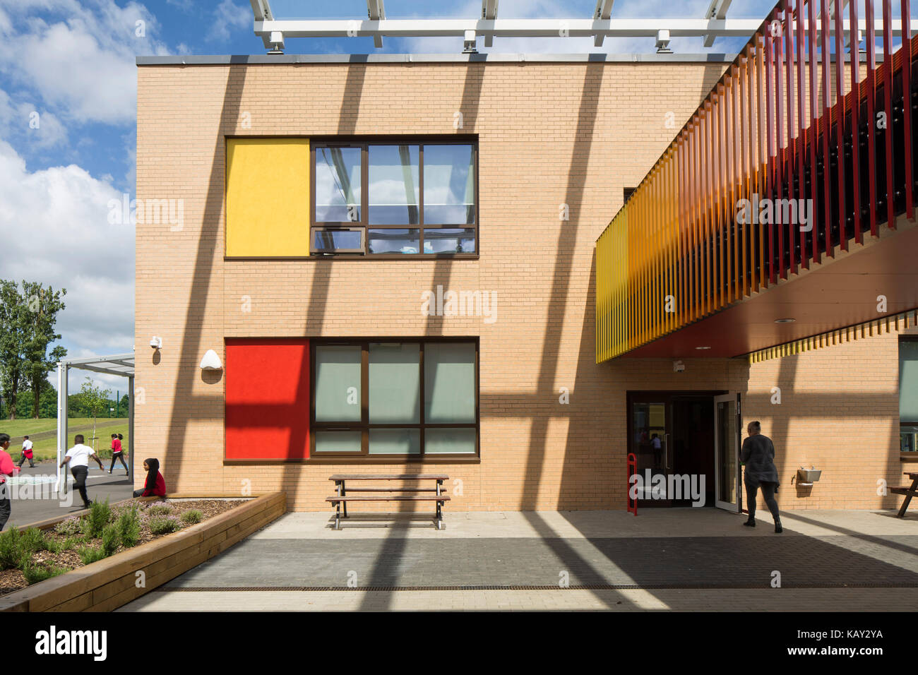 Exterior view of teaching block and link bridge. Jubilee Wood Primary ... Exterior view of teaching block and link bridge. Jubilee Wood Primary ...