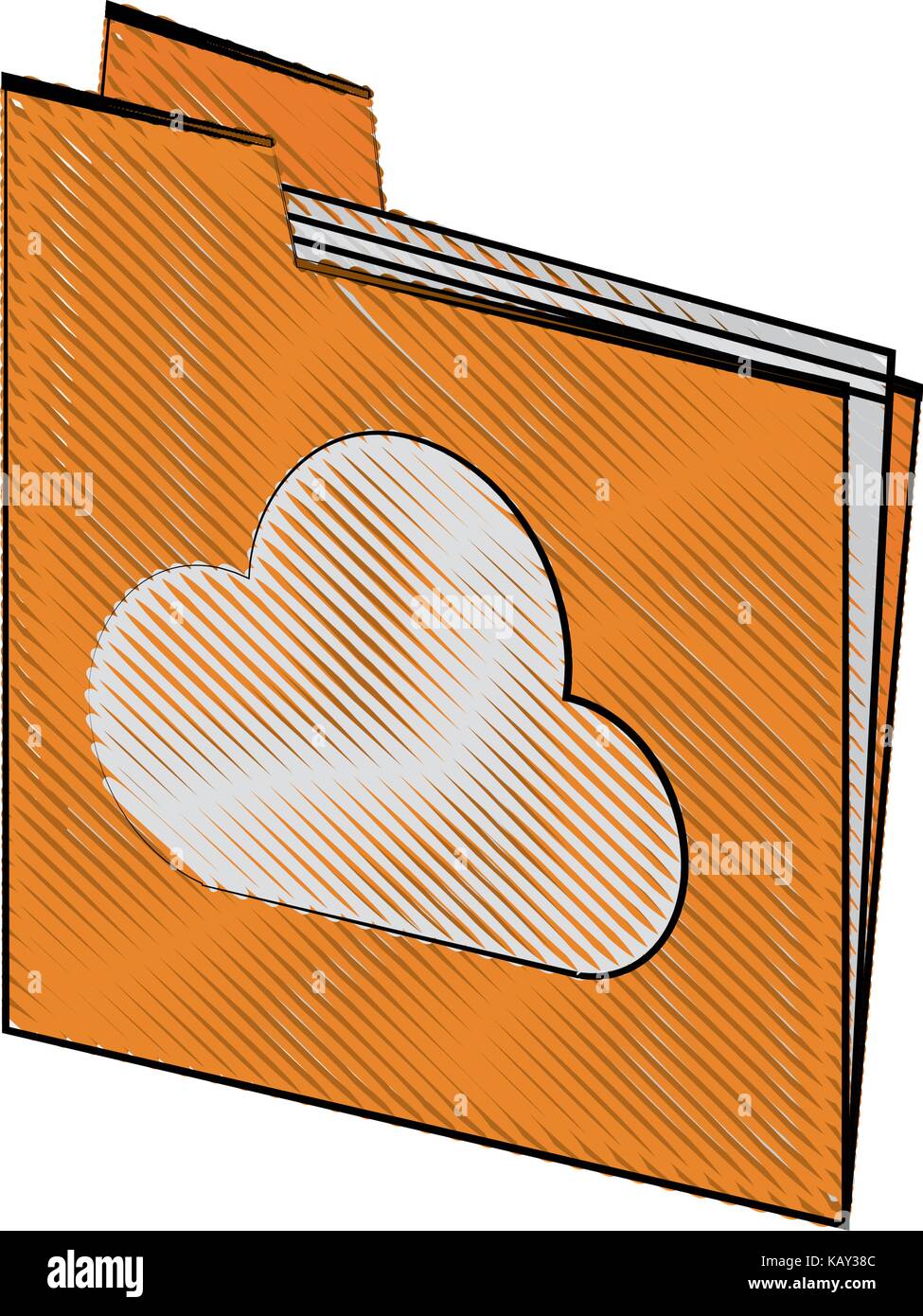 file folder cloud storage icon image Stock Vector Image & Art - Alamy