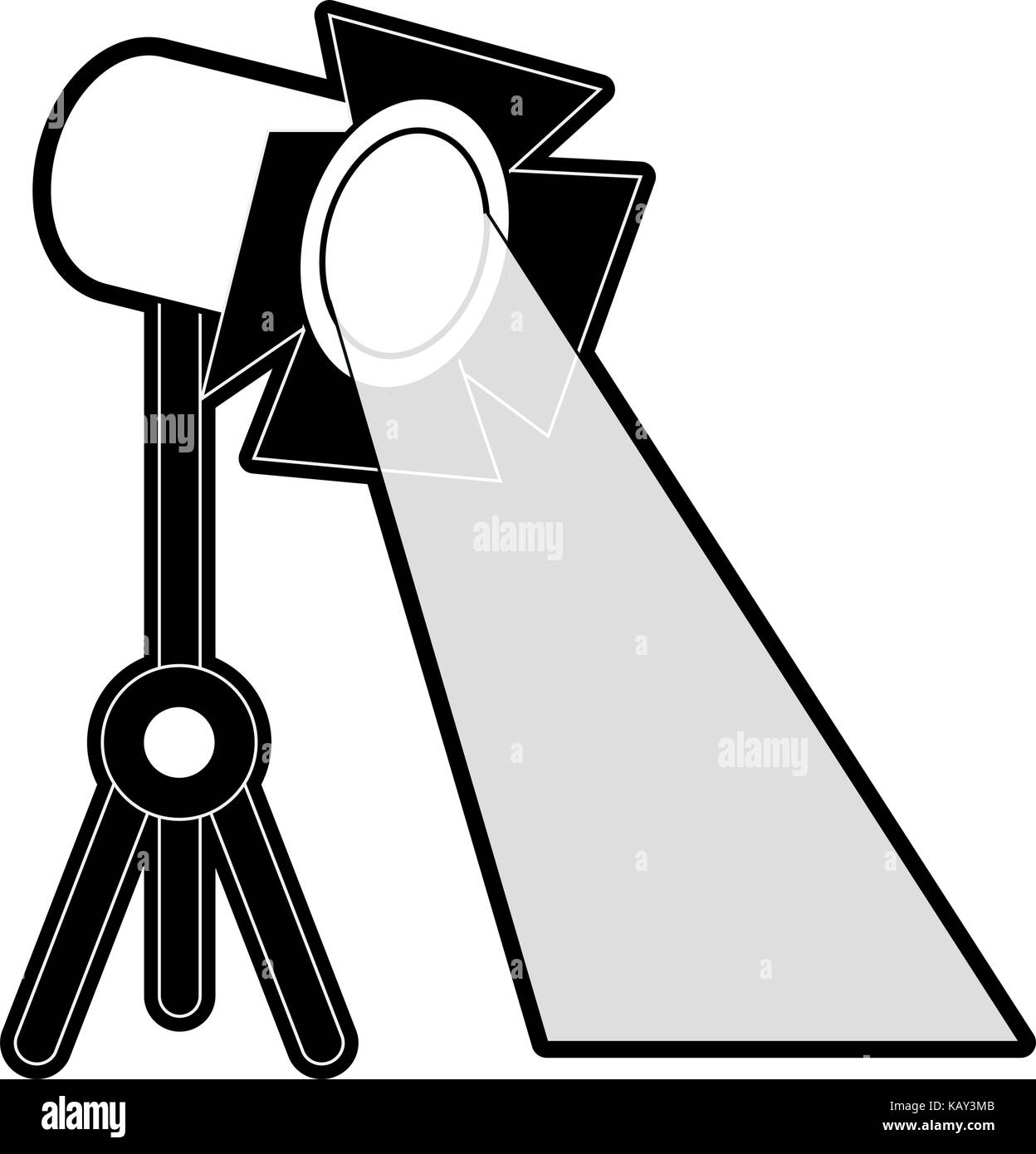Stage Light Clip Art Black And White
