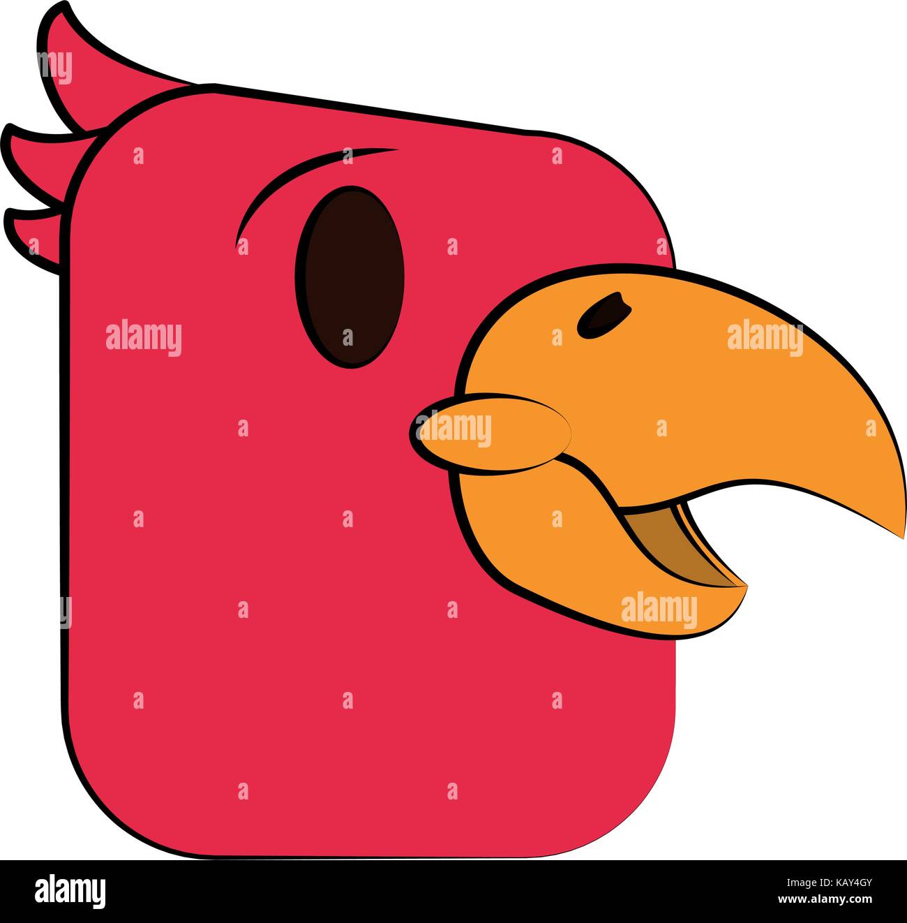 happy bird cartoon icon image Stock Vector Image & Art - Alamy