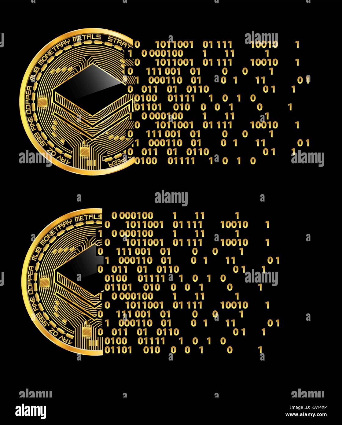 Set of crypto currency stratis golden symbols Stock Vector Image & Art ...