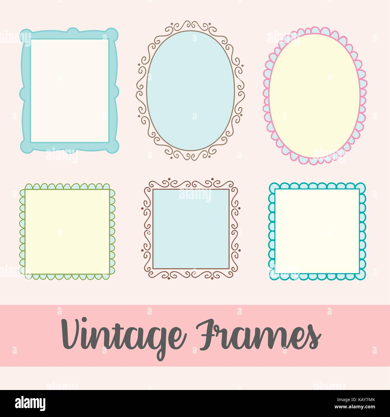 Cute Design Frames High Resolution Stock Photography and Images - Alamy