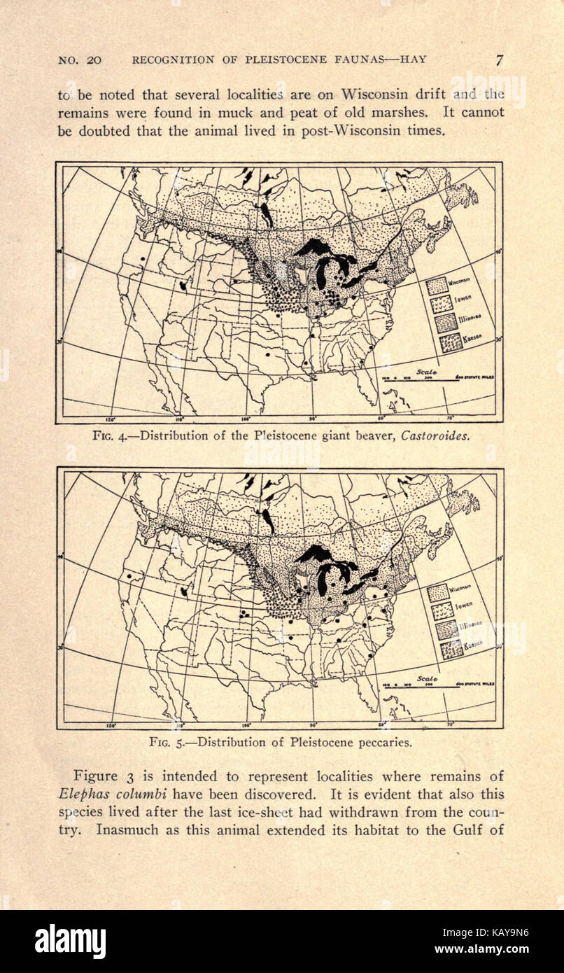 Pleistocene map hi-res stock photography and images - Alamy